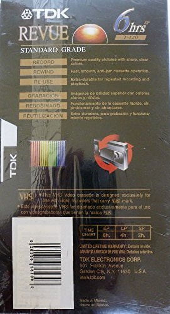 TDK 4 Pack T-120 VHS Video Tape - Walmart.com