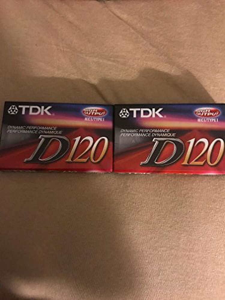TDK D120 High Output IECI / Type I Normal Position Audio Cassettes (2 ...