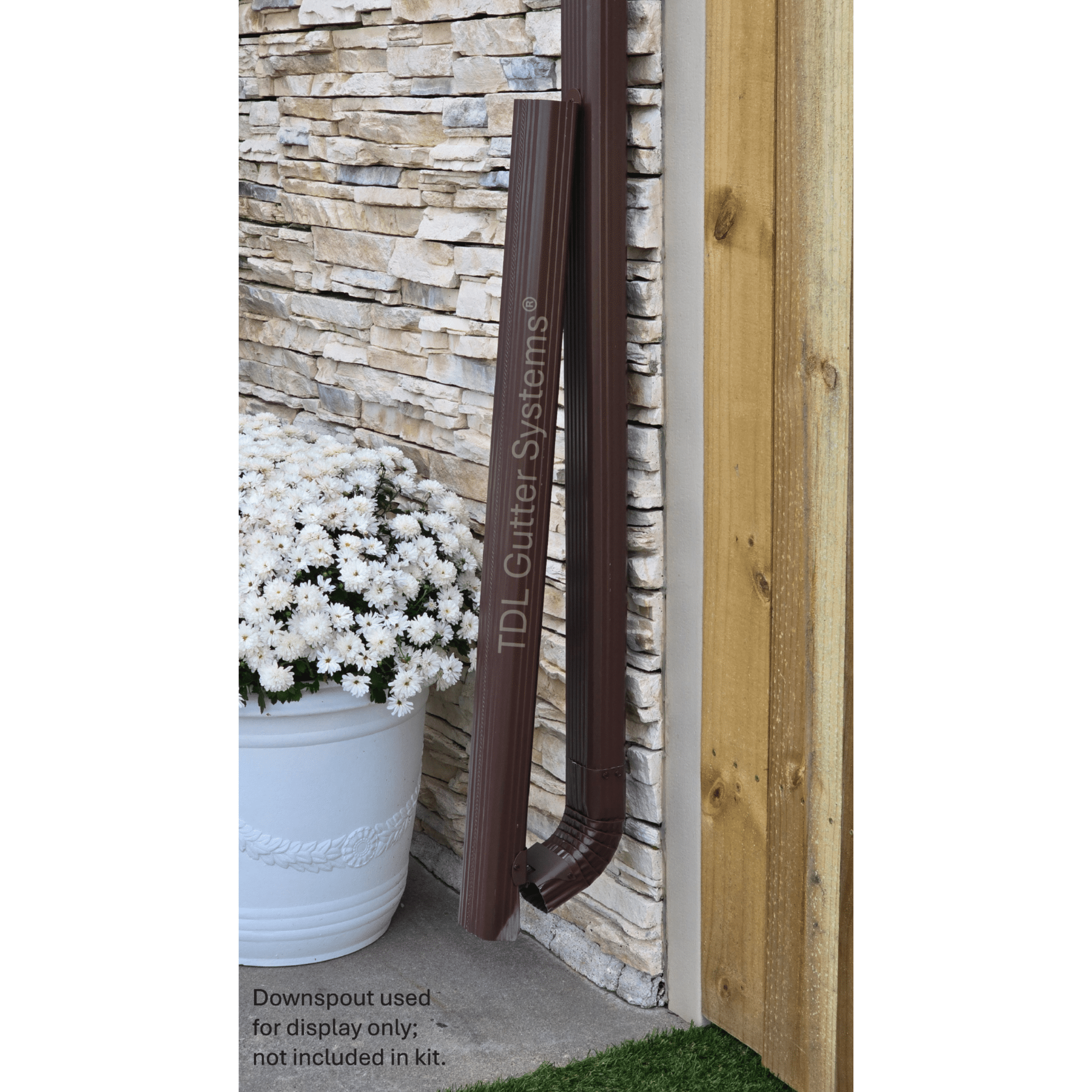 TDL Gutter Systems® Brown Magnetic Retention Clip with 2x3" A Style ...