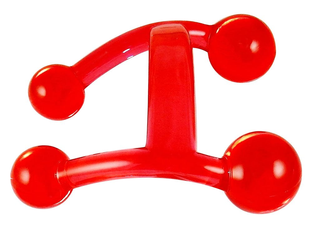 TDL Handheld Back Massager - Knobble Massage Tool - Red - Walmart.com