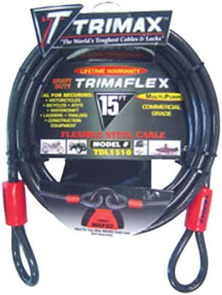 TDL1510 Trimaflex 15' X 10mm Dual Loop Multi-Use Cable - Walmart.com