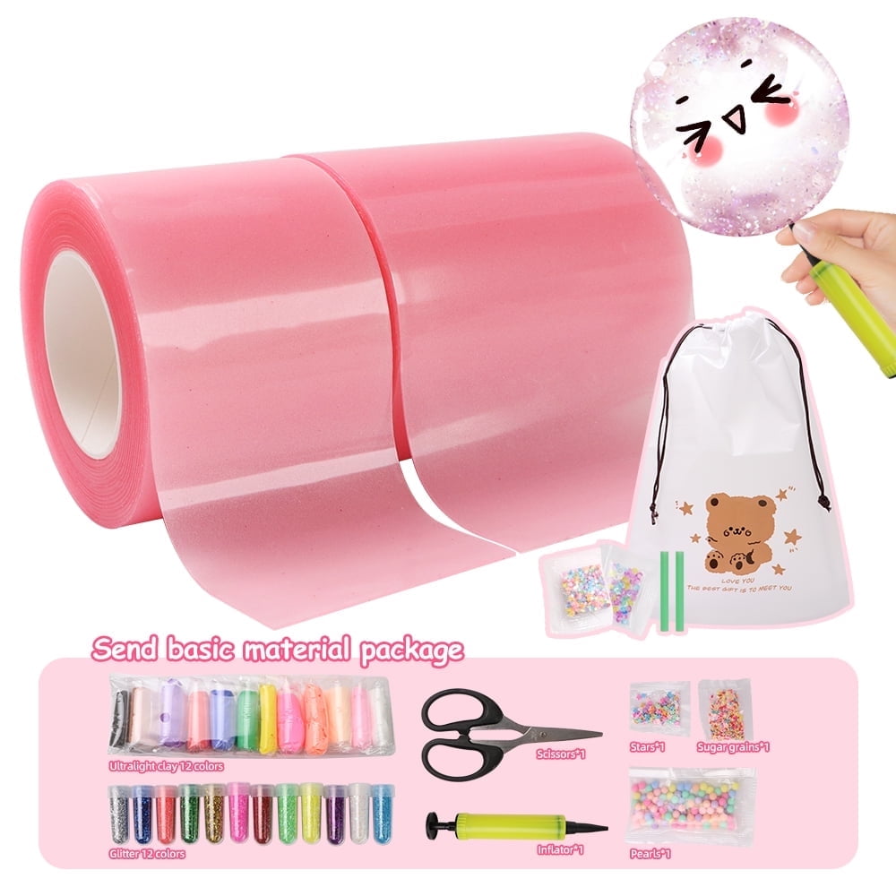 TDOOY 35 Pcs Nano Tape Bubbles Kit with Balloon Inflator,Double Sided ...