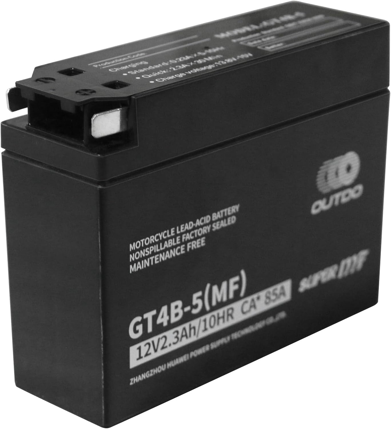 TDPRO YT4B-5/GT4B-5-BS 12V 2.3Ah AGM Battery for Dirt Pit Bike ...