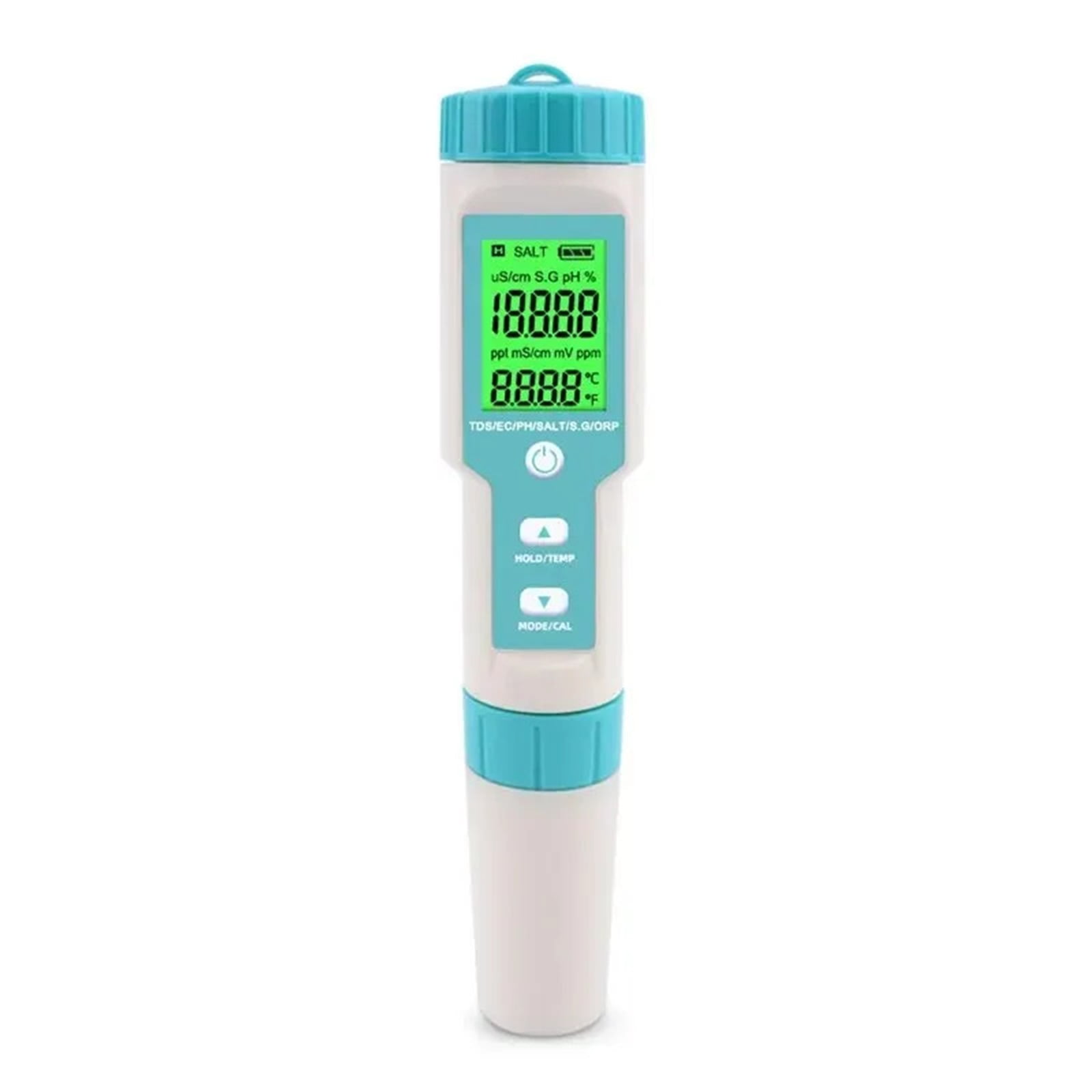 TDS EC PH Salinity Meter ORP H2 S.G TEMP Water Quality Monitor Solution ...
