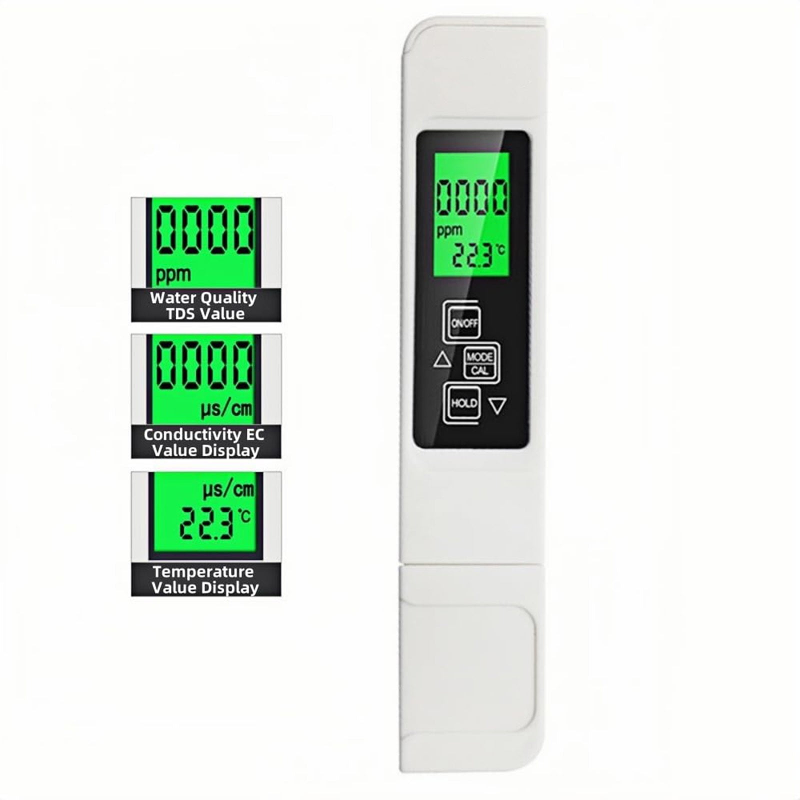 TDS Meter Digital Water Tester,Accurate Professional 4-in-1 TDS ...