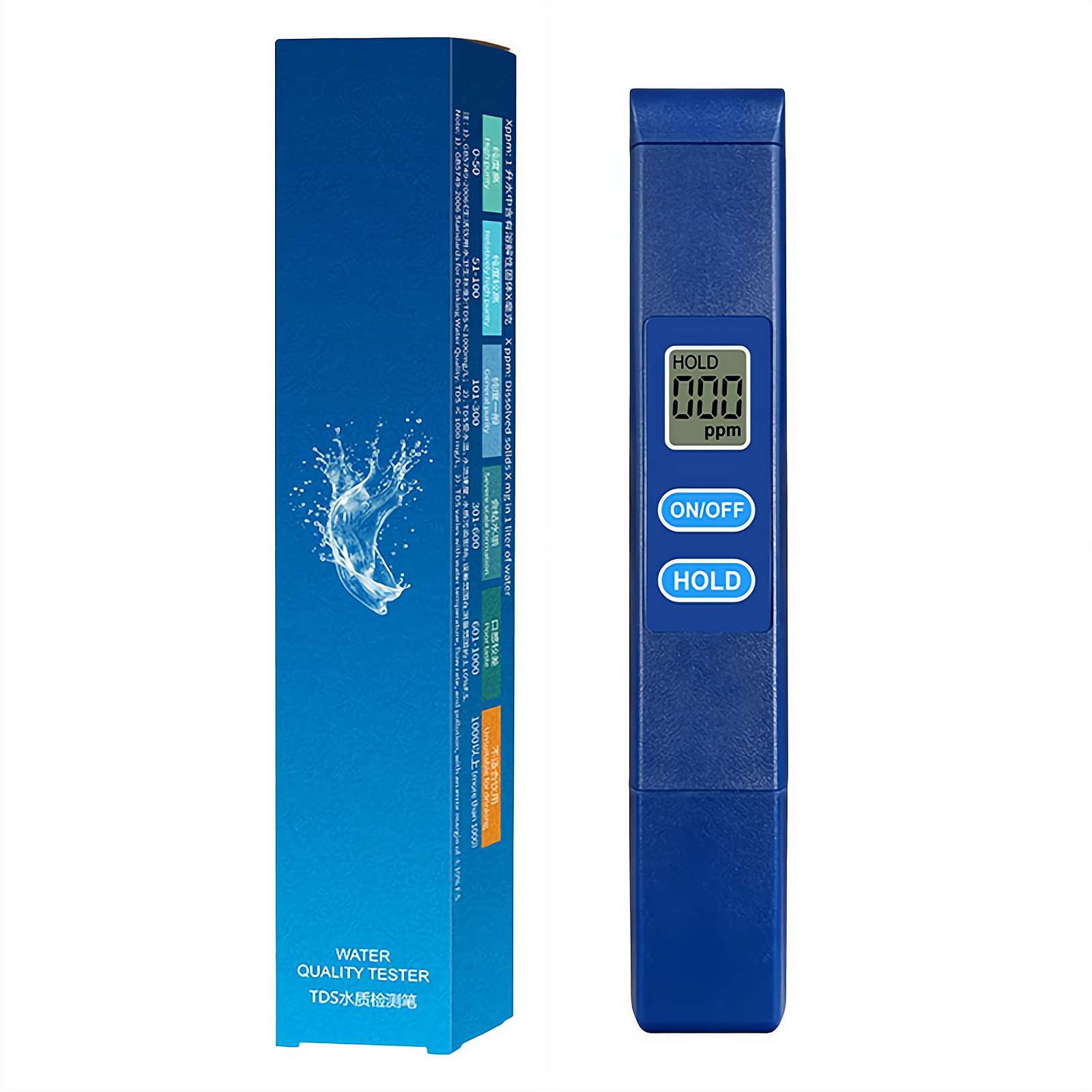 TDS Meter, Electronic Water Tester with 0-9990 PPM Measurement Range ...