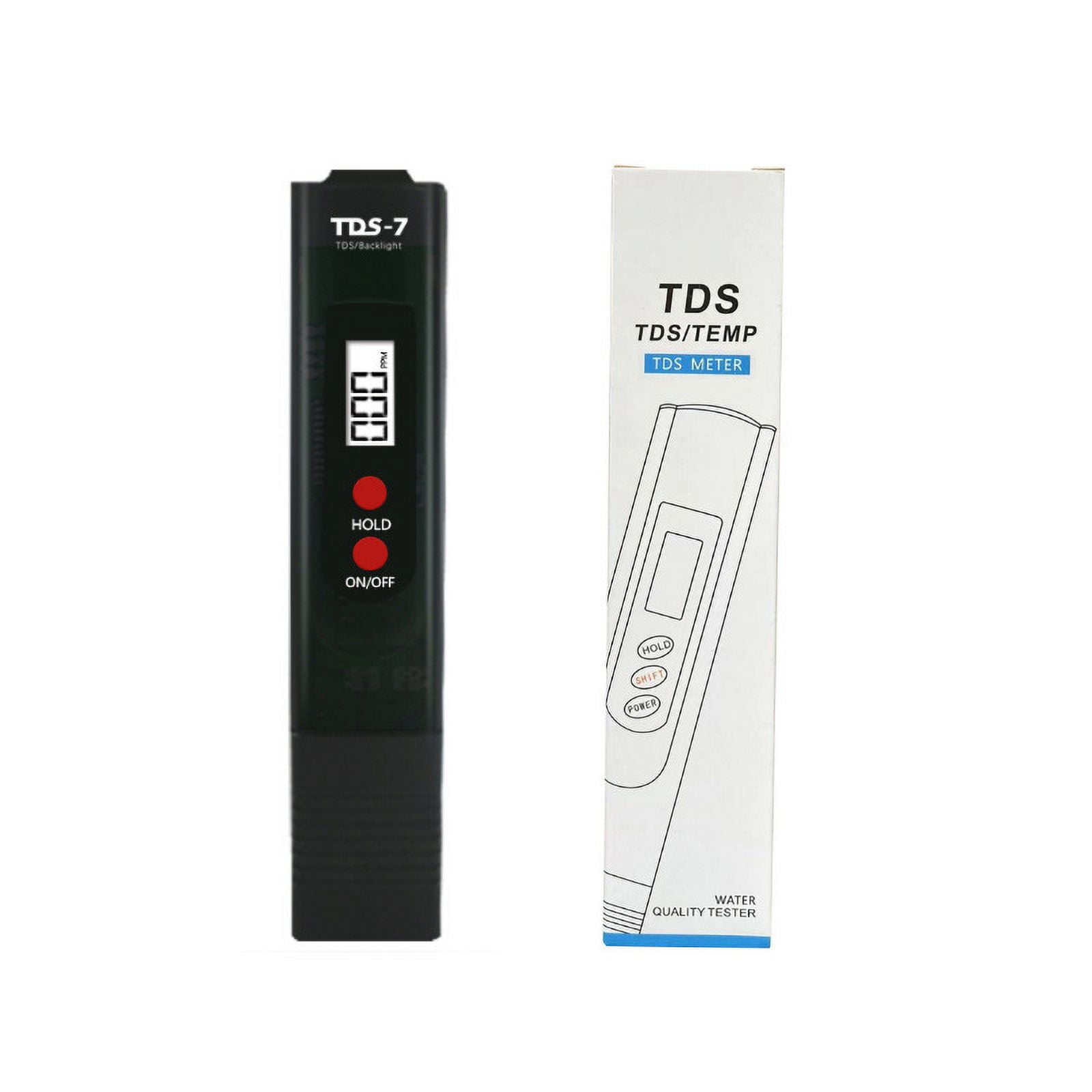 TDS water quality testing pen black two key backlit TDS water quality ...
