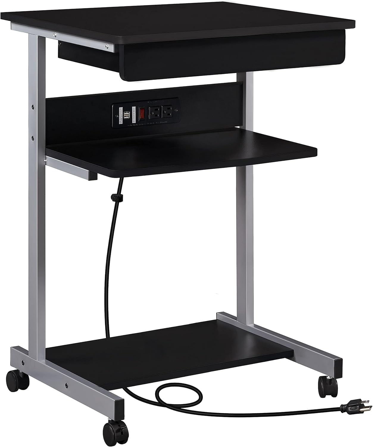 TDUKDB 22" Laptop Computer Table - Ideal Home Office Desk with Power ...