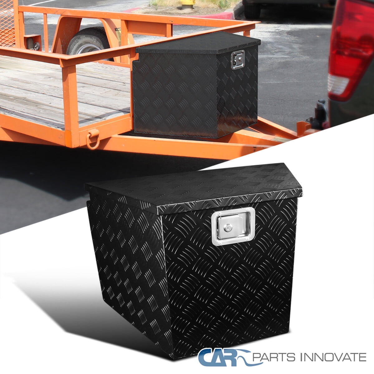 TDUKDB 29" Black Tongue Heavy Duty Aluminum Tool Box - Truck Storage ...