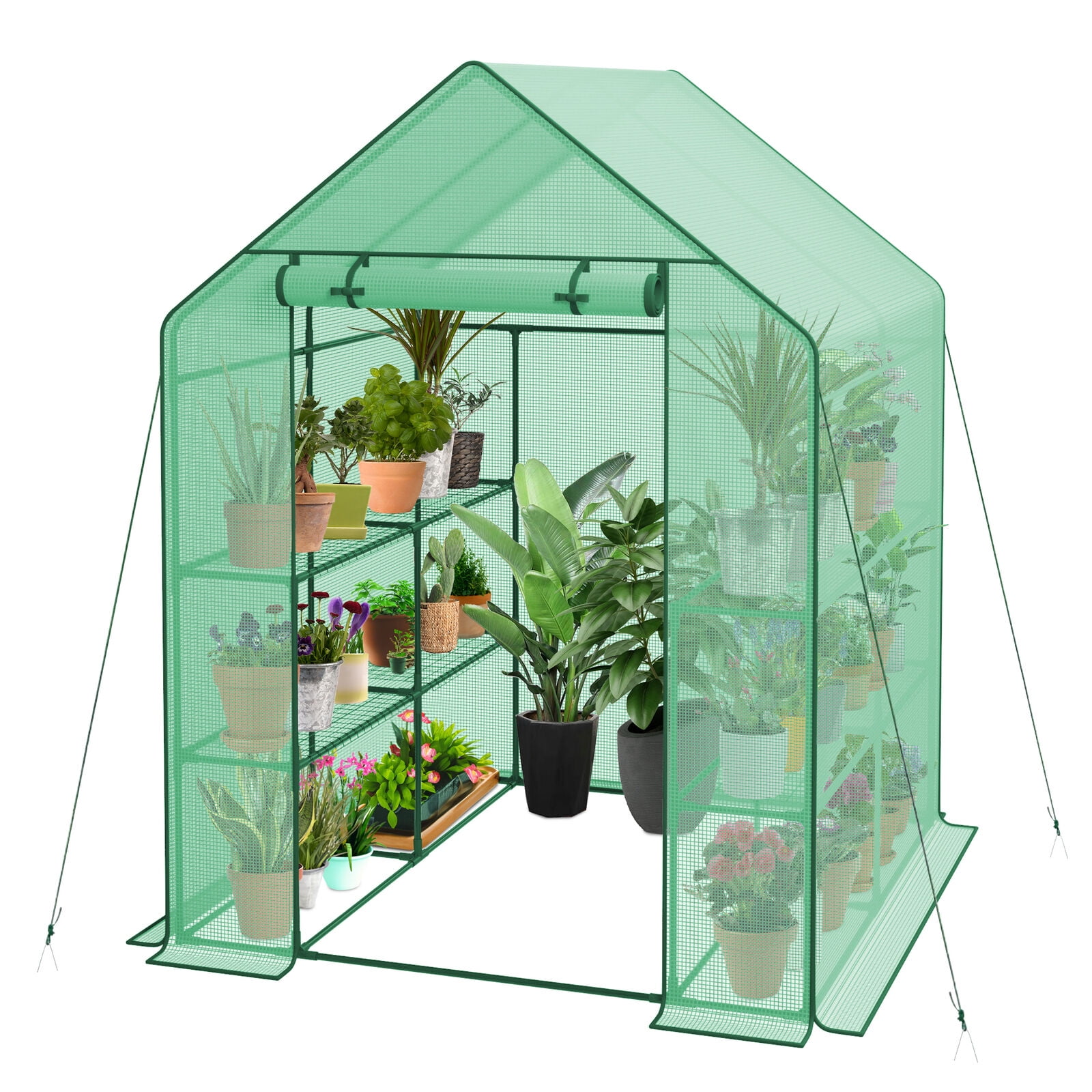 TDUKDB 8 - Shelf 3 - Tier Portable Mini Walk - In Greenhouse: Outdoor ...