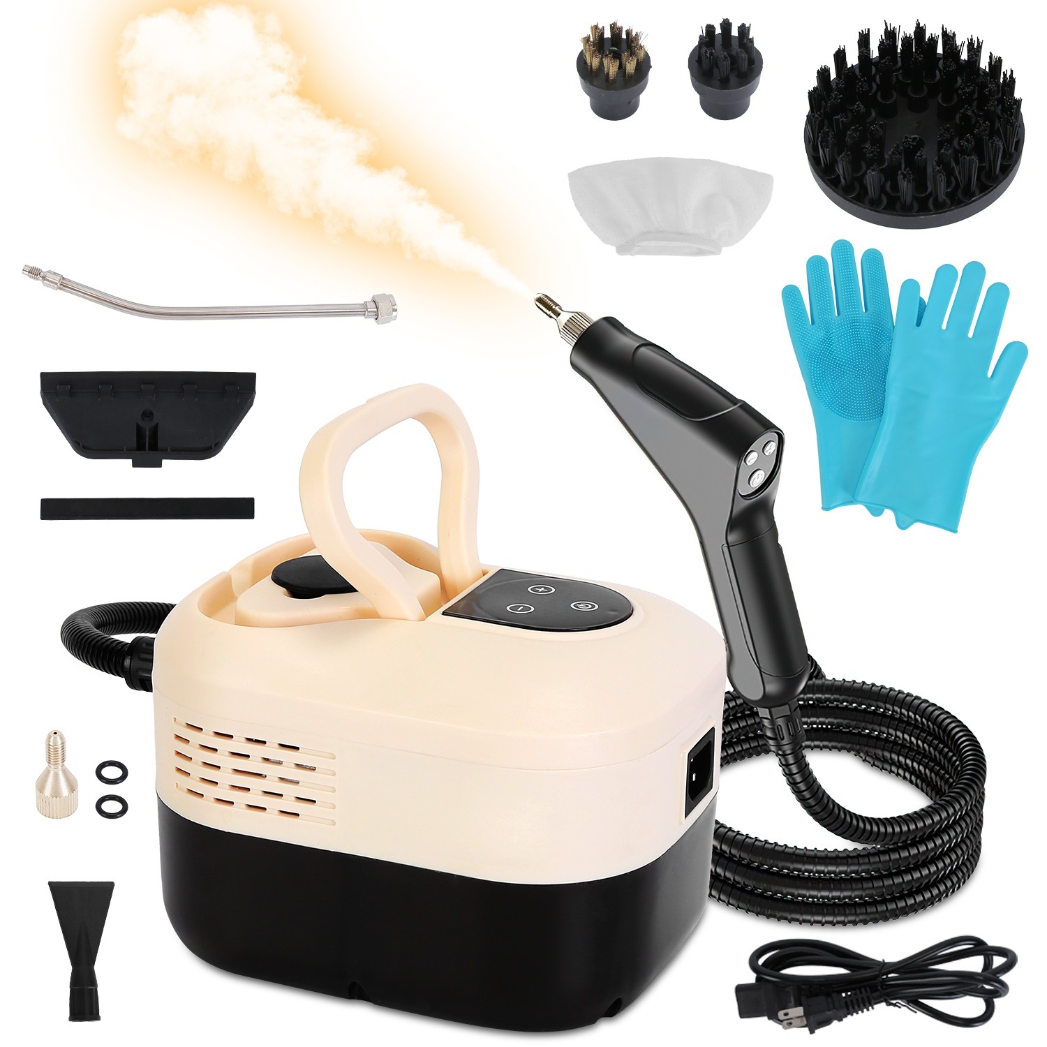 TDUKDB Handheld car steam cleaner with high-pressure design and 5.9ft ...