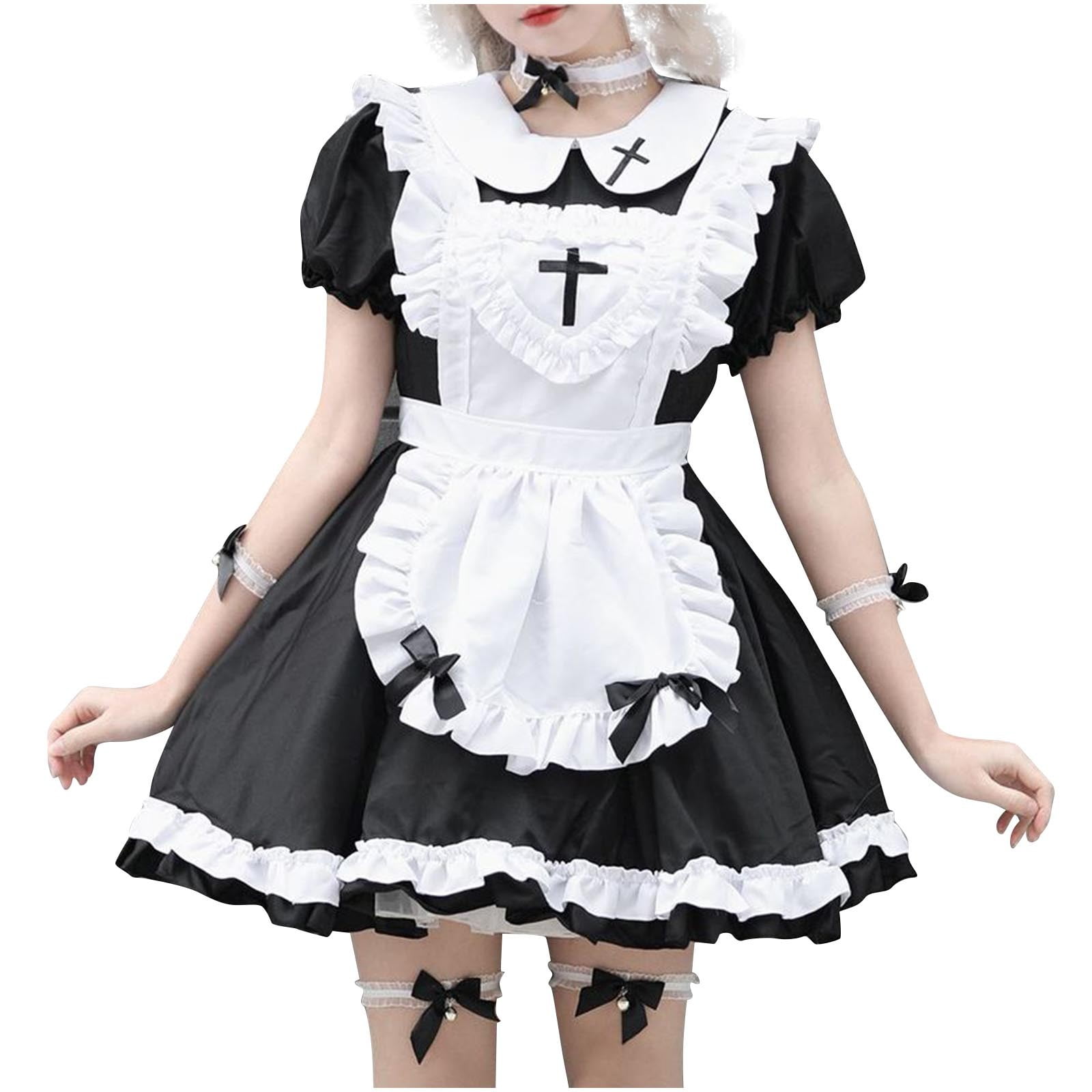 Lolita Dress Diy French Maid Apron Cosplay Costume How To Sew An Easy ...