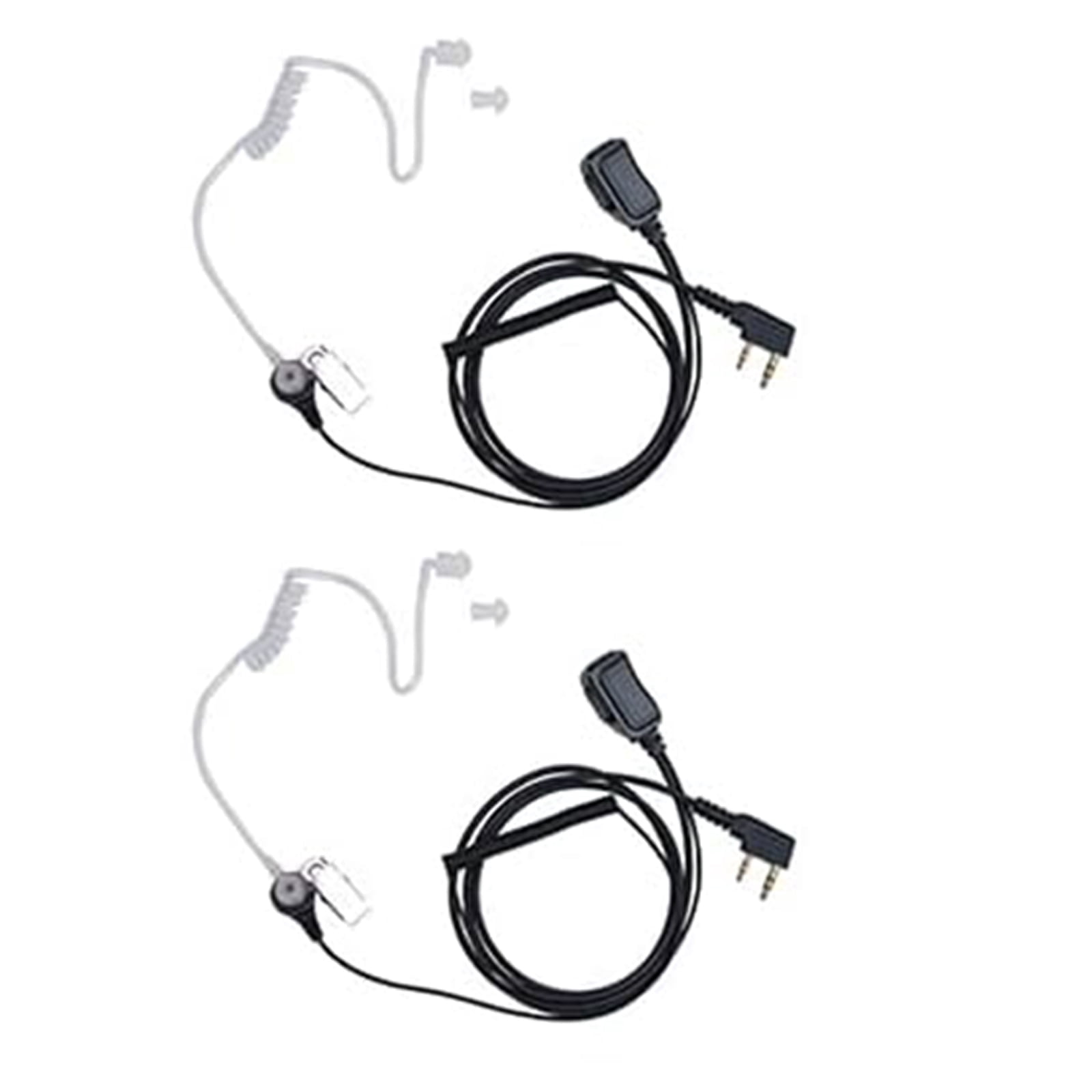 TDYUSG Acoustic Tube Earpiece Walkie Talkie Headset With Mic Ptt for ...