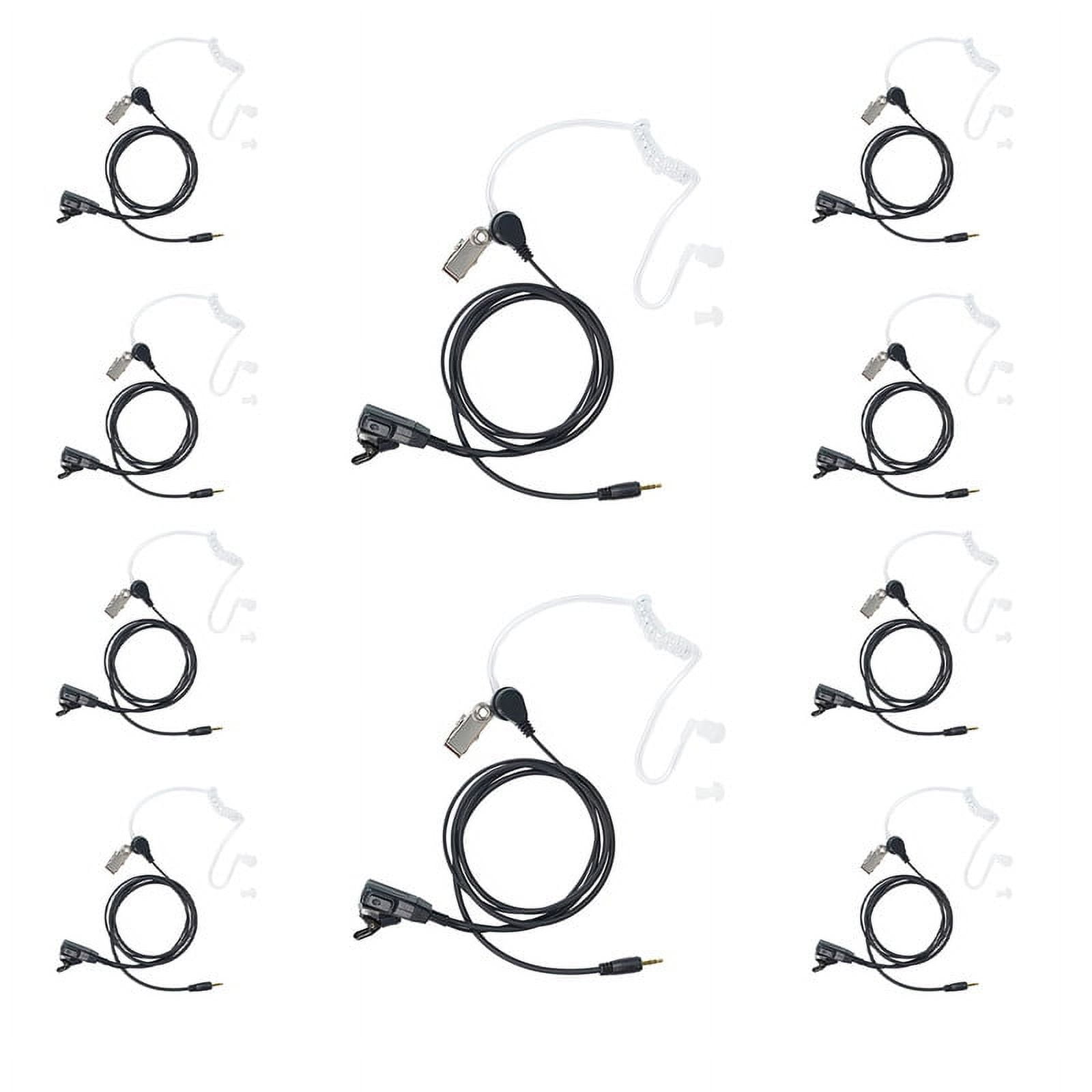 TDYUSG Walkie Talkie Earpiece Headset with Mic PTT Compatible with ...