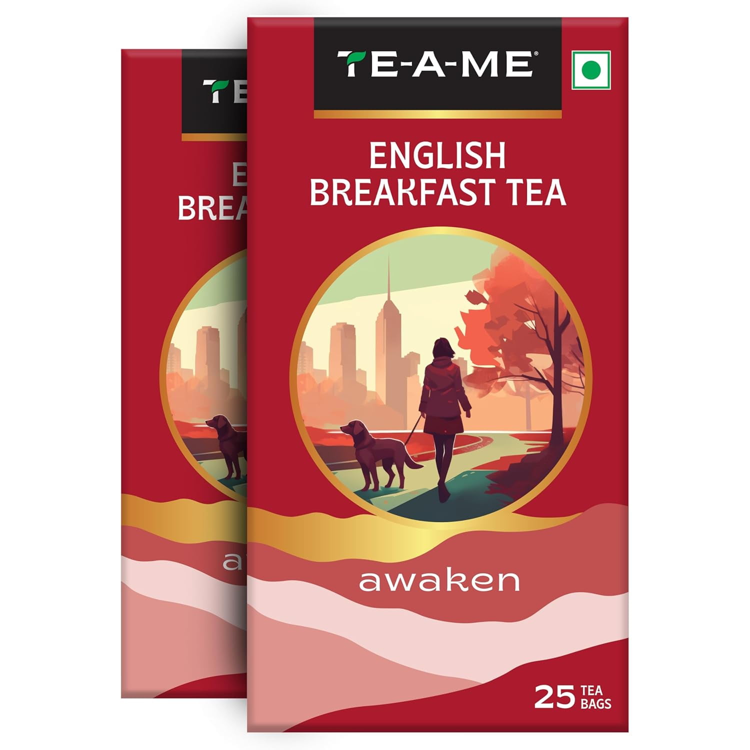 TE-A-ME Awaken English Breakfast Tea - Pack Of 2 X 25 Tea Bags | Full ...