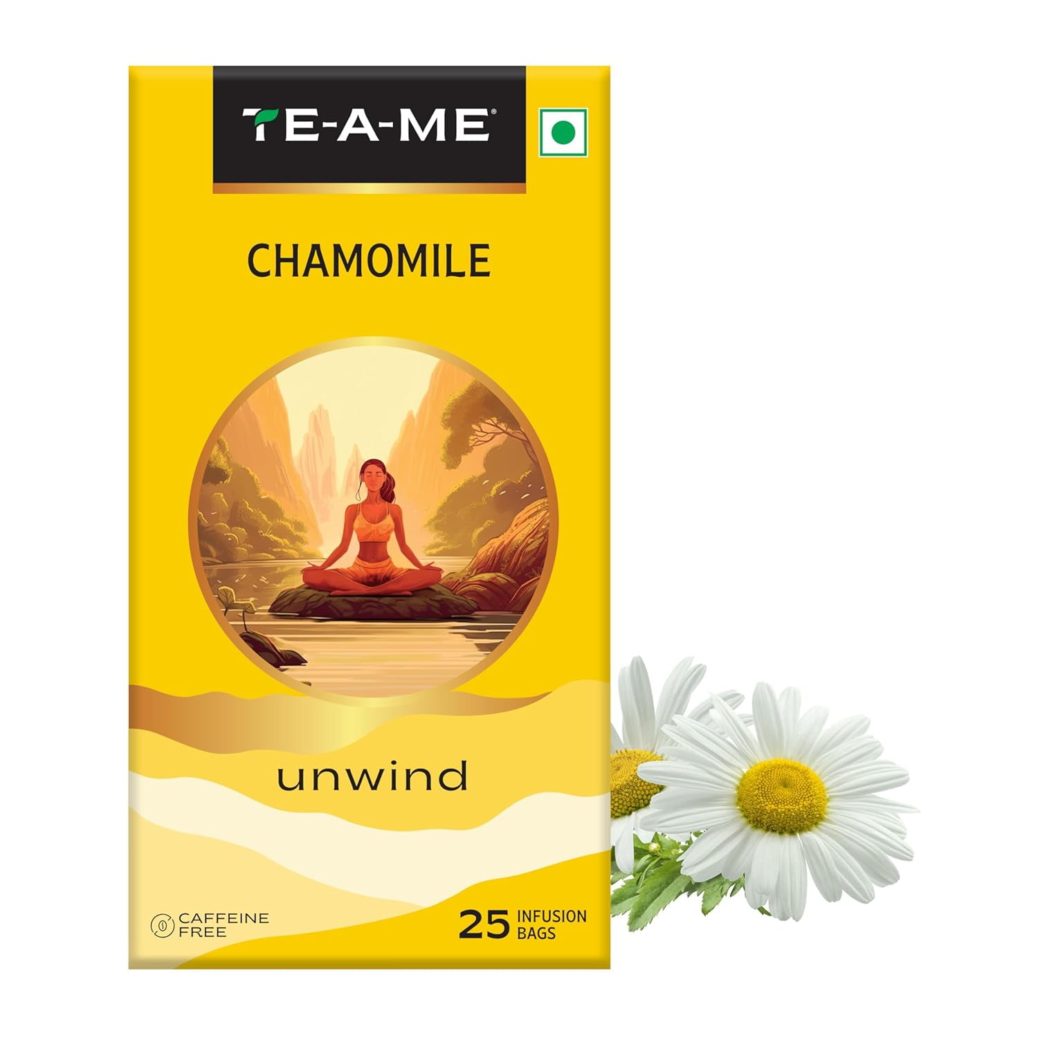 TE-A-ME Unwind Chamomile Tea - 25 Infusion Tea Bags | Chamomile Tea For ...