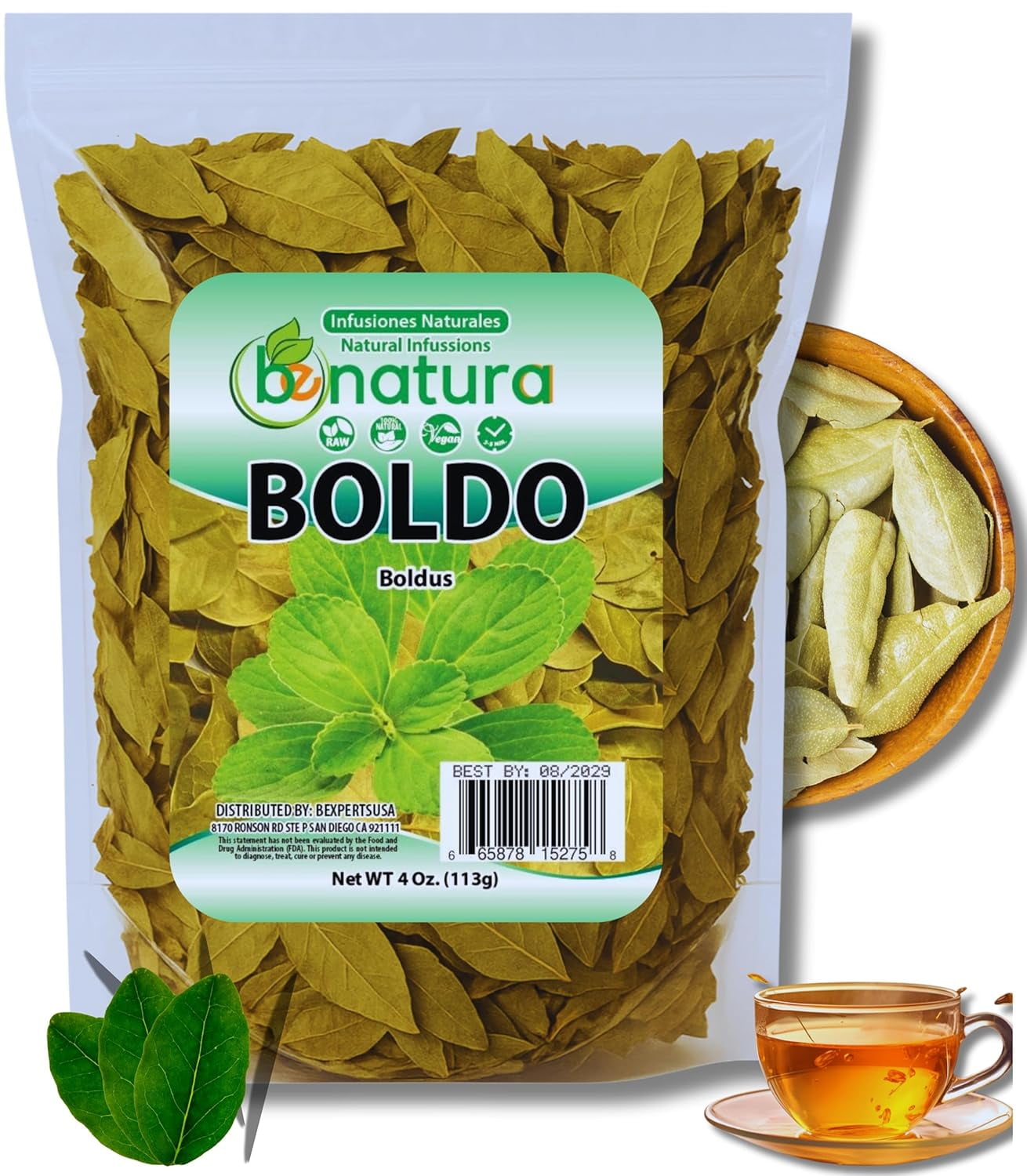 Horse Gut Supplement Hanan Boldus Herbal Tea - 25 Teabags Of Pure Boldo ...