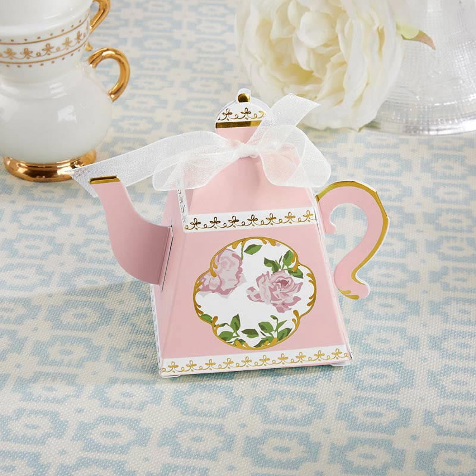 TEA TIME WHIMSY TEAPOT FAVOR BOX - PINK (SET OF 24) - Walmart.com