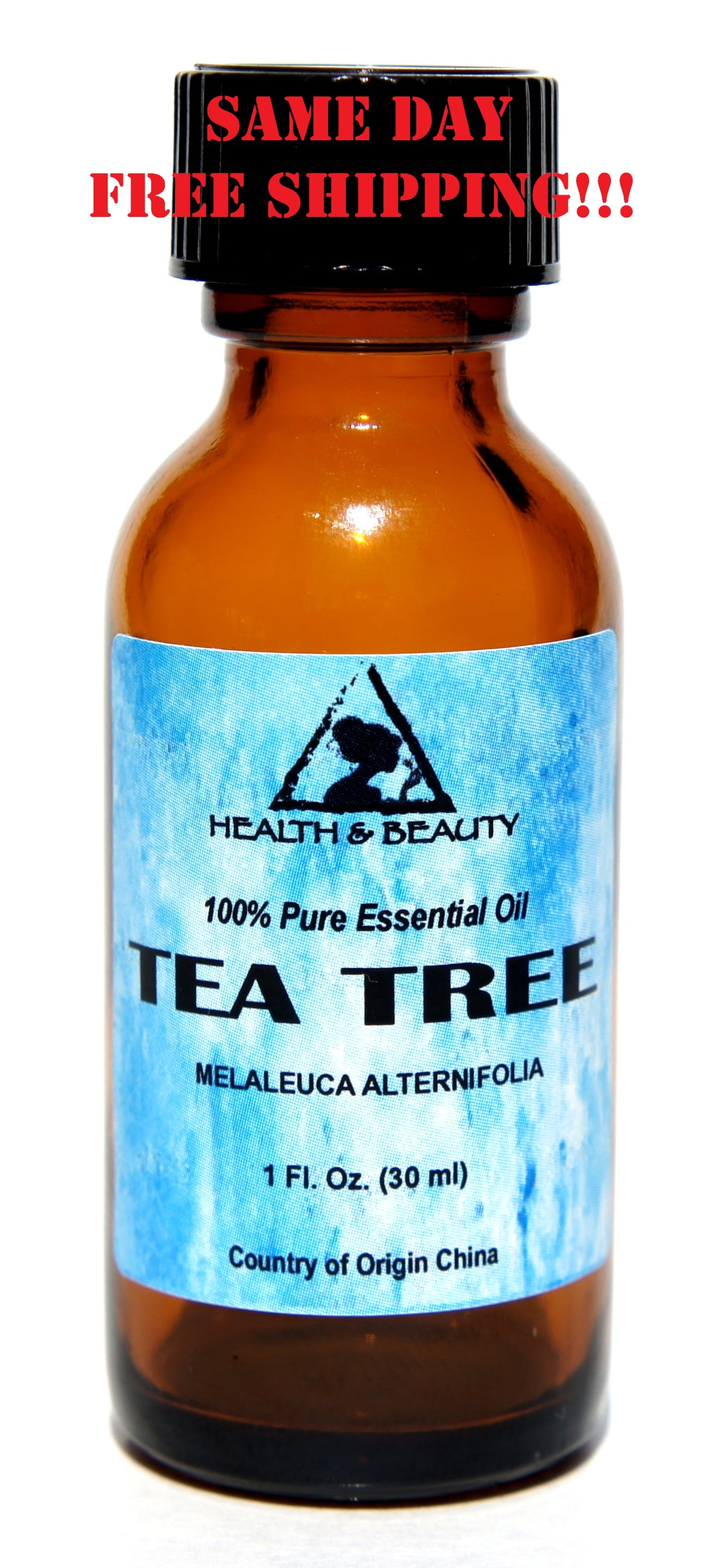TEA TREE ESSENTIAL OIL AROMATHERAPY NATURAL 100% PURE GLASS BOTTLE 1.0 ...