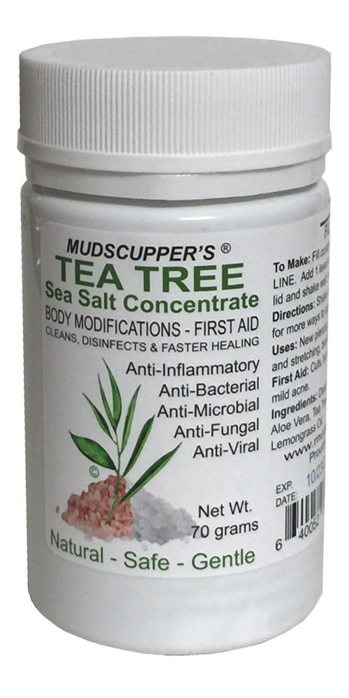 TEA TREE Salt Concentrate DIY Piercing Spray with Tea Tree Oil ...