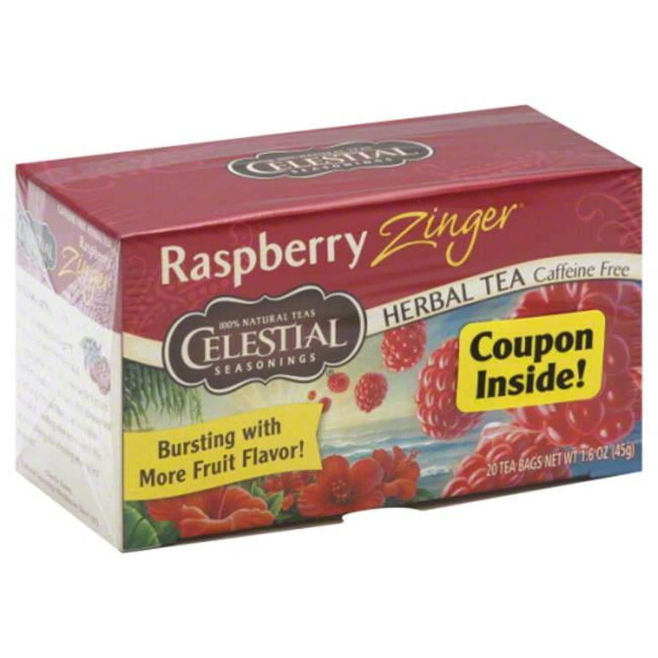TEA ZNGR RSPBRY-20 BG -Pack of 6 - Walmart.com