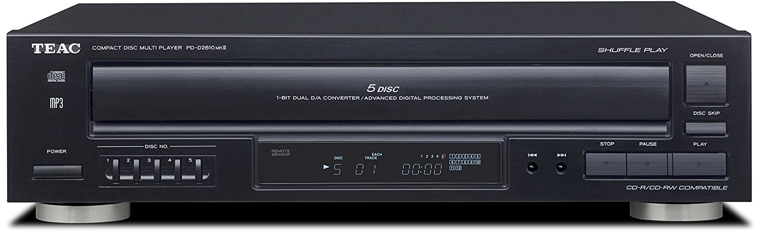 TEAC PD-D2610MK2 5-Disc CD Player with Remote - Walmart.com