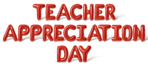 TEACHER APPRECIATION DAY Letter Balloon Banner - Teacher's Party Supply ...