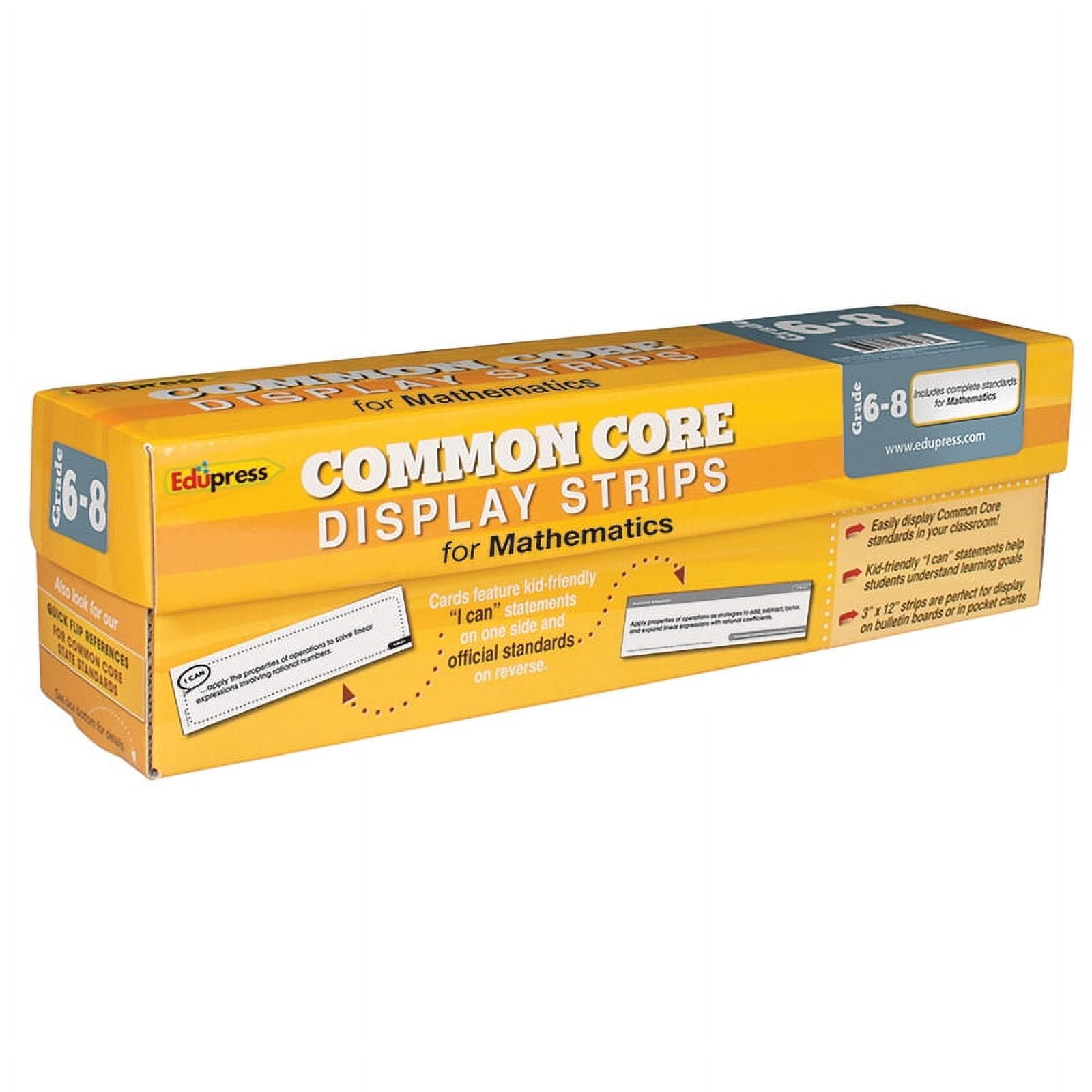 (Price/EA)Edupress EP-3653 Gr 6-8 Common Core Display Math - Strips ...