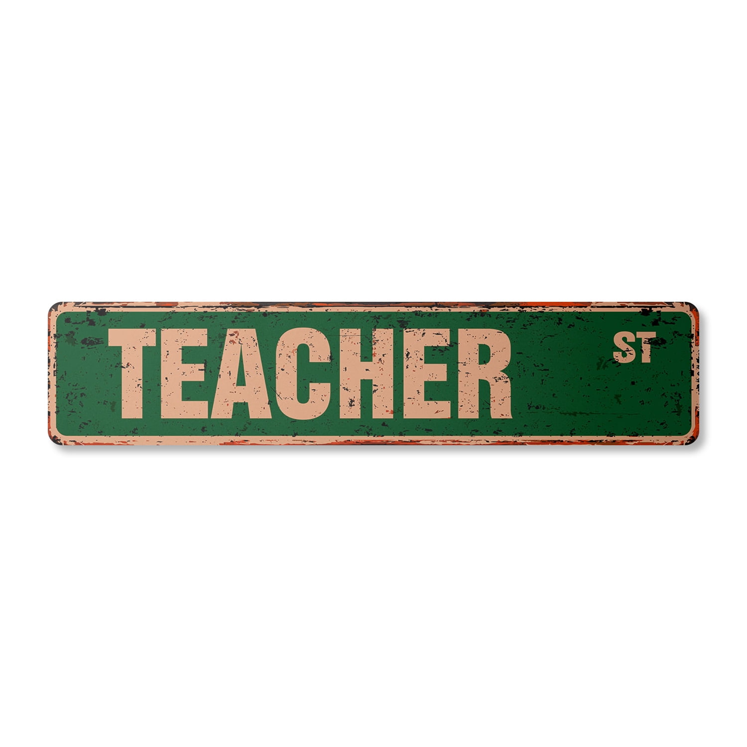 TEACHER Vintage Plastic Street Sign high school elementary middle ...