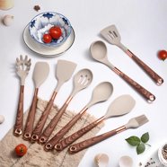 WISTA Premium 7 Piece Teak Wooden Utensils Spatula for Cooking, Smooth ...