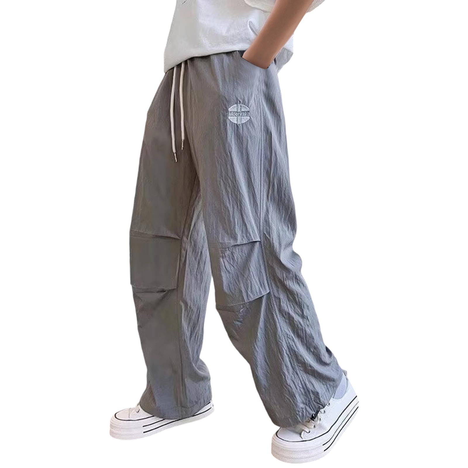 TEAJOPSUU Boys' Closed Bottom Workout Pants Summer Loose Fit Jogger ...