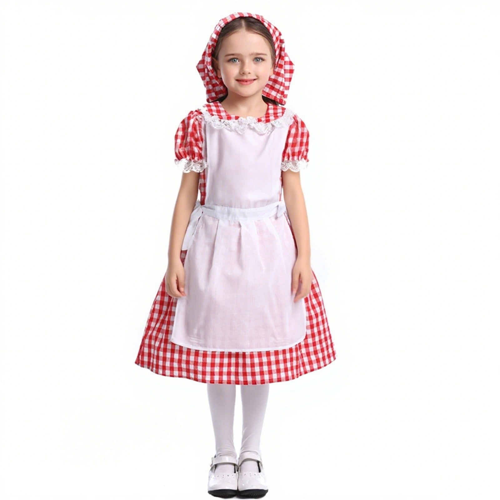 TEAJOPSUU Girls Oktoberfest Clothes Kids Tweens German Bavarian Dirndl ...