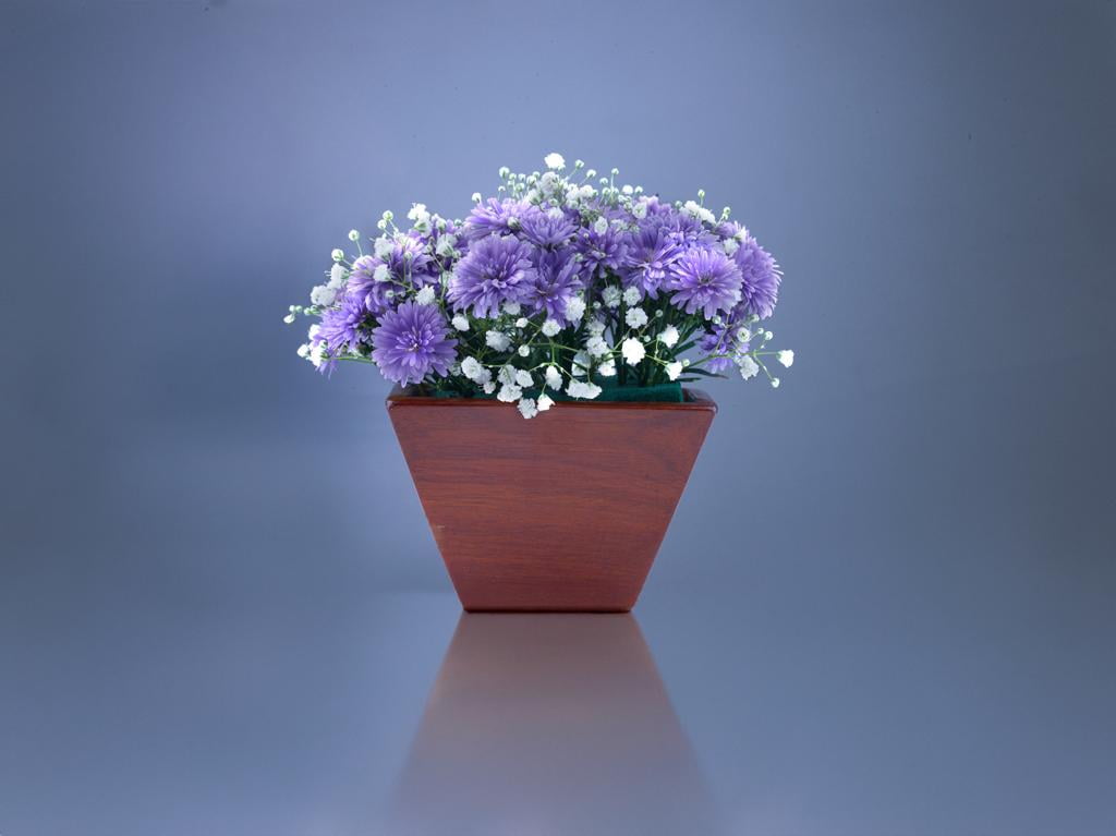 TEAKWOOD TABLE TOP PLANTER BOX - Walmart.com