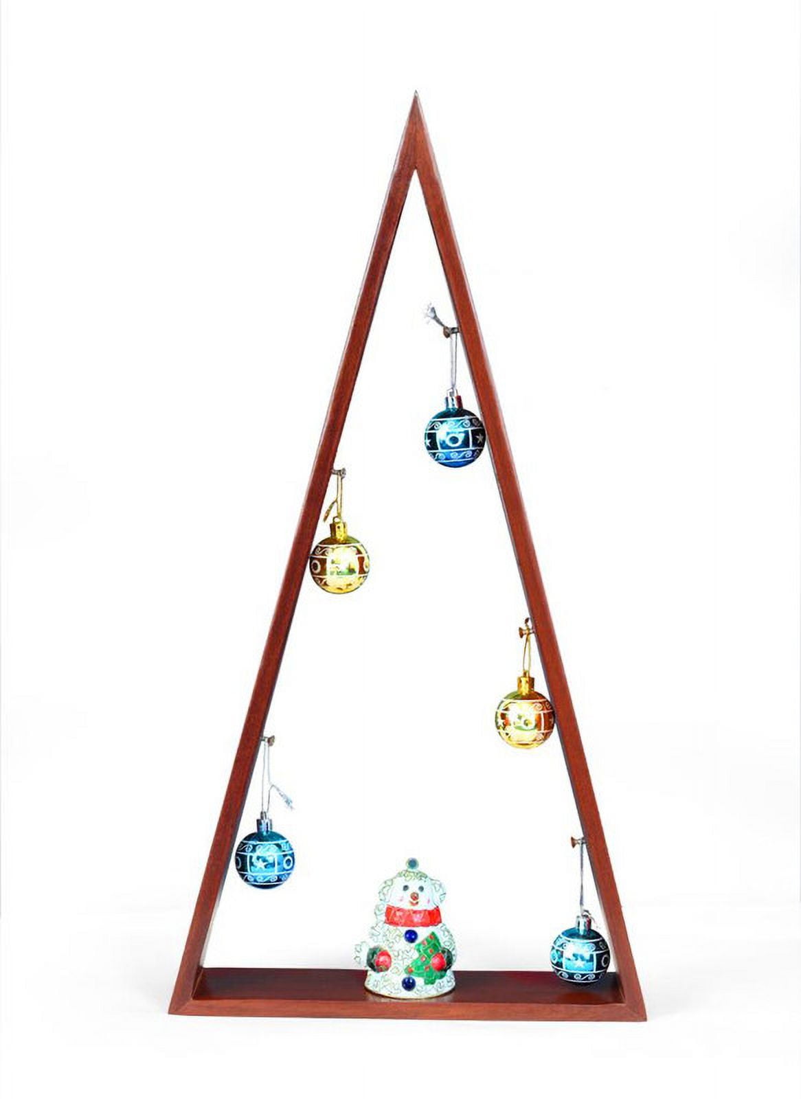 TEAKWOOD WALL DECORATING TRIANGLE FRAME - Walmart.com