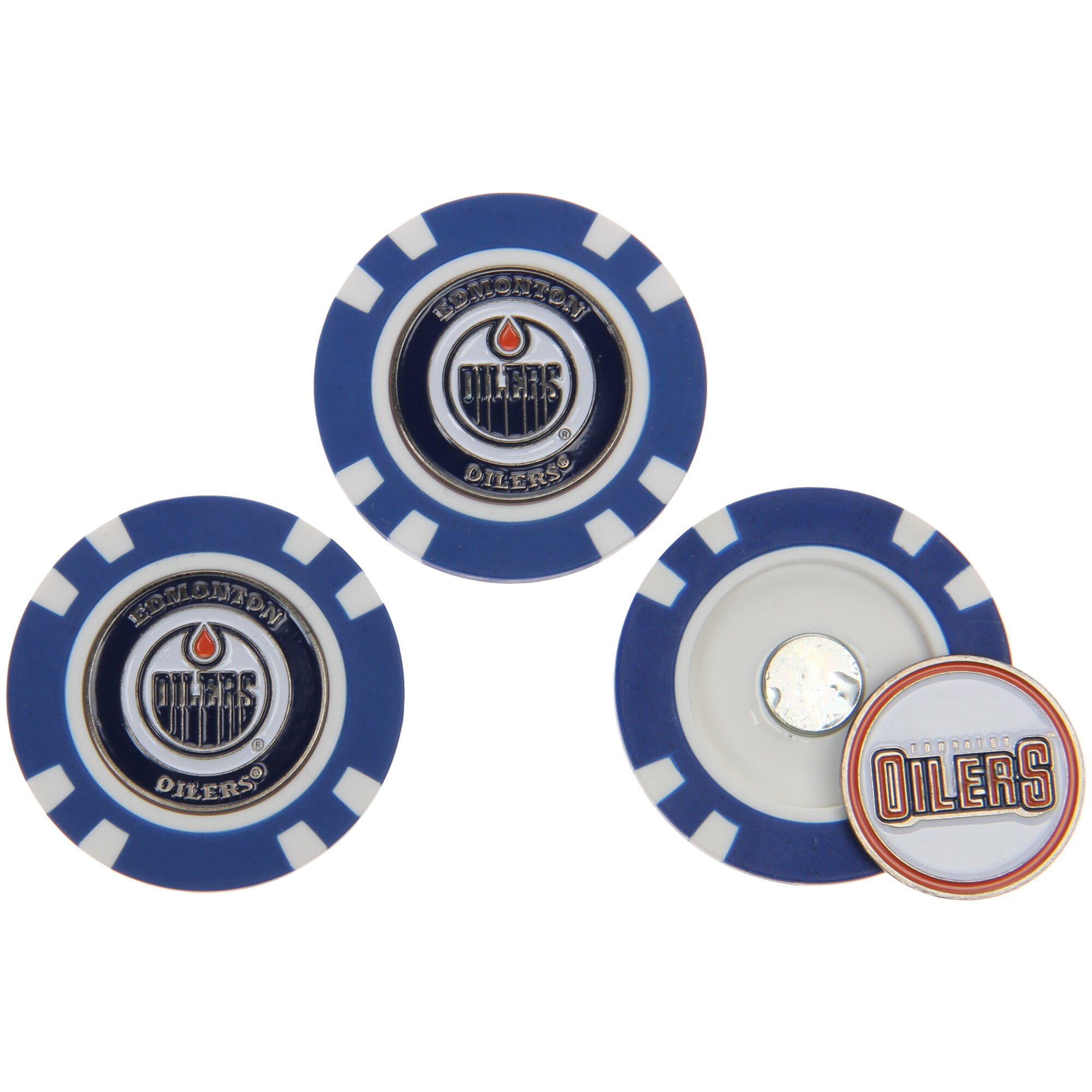 Edmonton Oilers 3-Pack Poker Chip Golf Ball Markers - Walmart.com