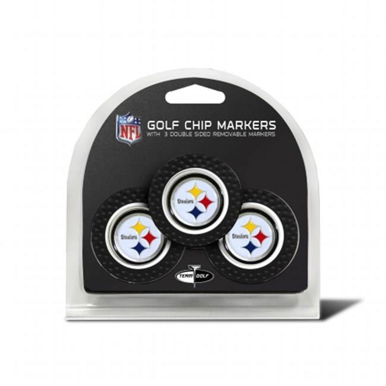 Team Golf NFL PITTSBURGH STEELERS 3 Pack Golf Chip Ball Markers ...