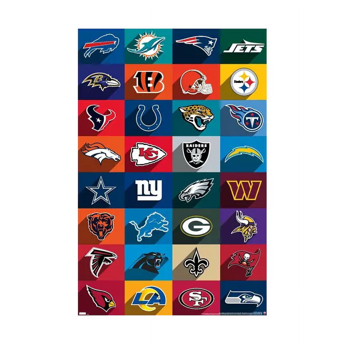 TEAM LOGOS - COLLAGE POSTER - 22x34 - 25605 - Walmart.com