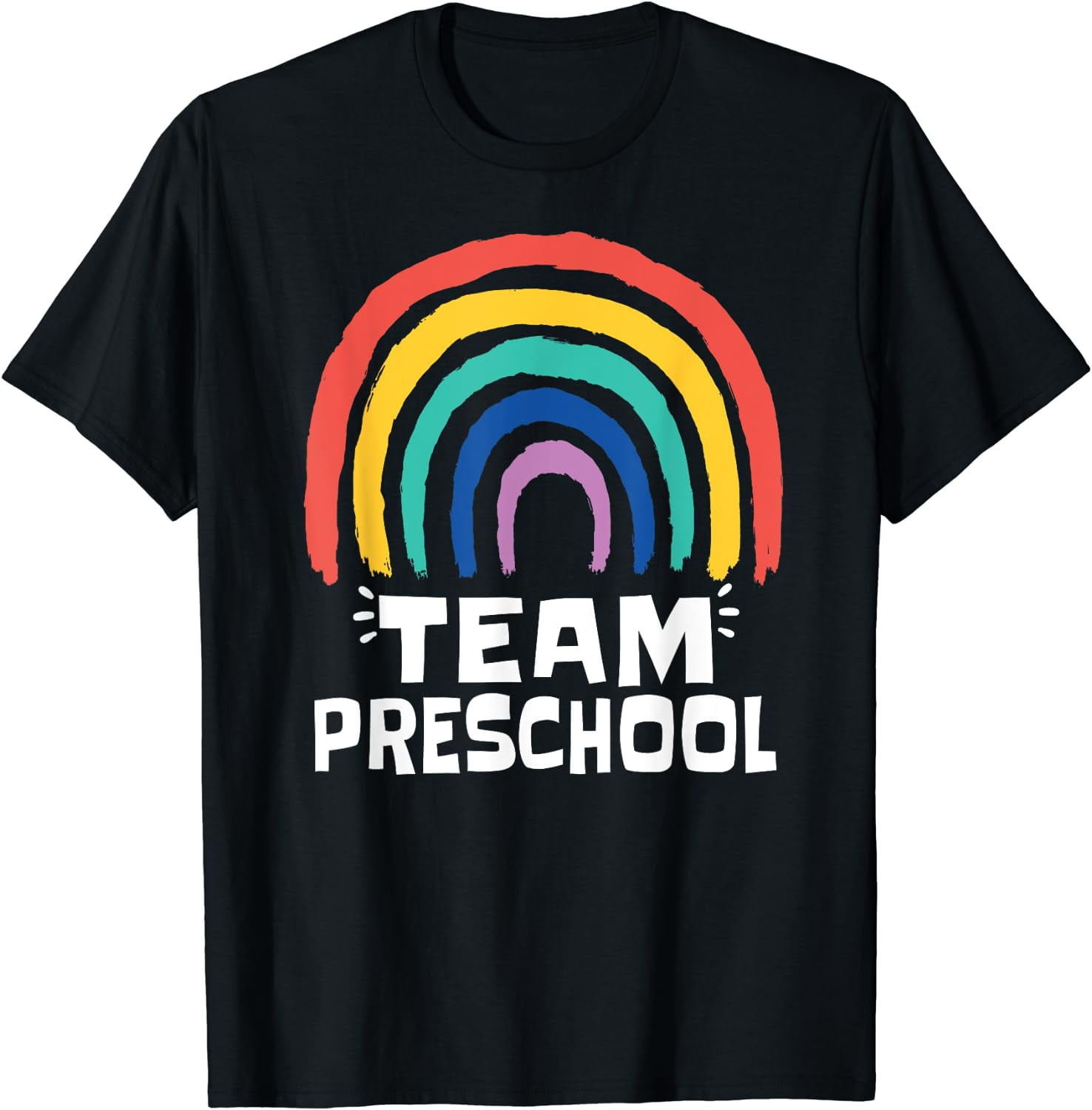 TEAM PRESCHOOL Shirt Rainbow Pre-K School Teacher Student T-Shirt ...