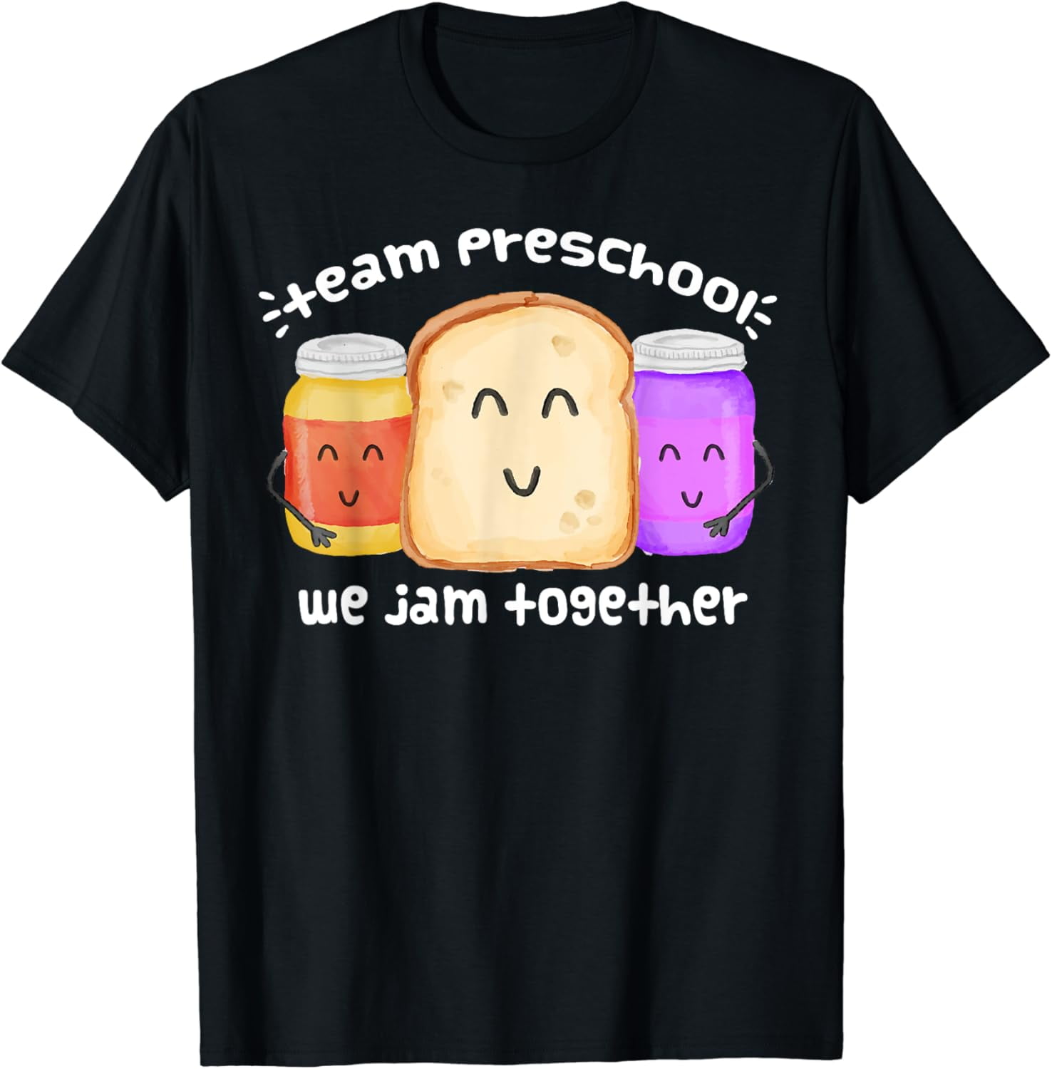 TEAM PRESCHOOL We Jam Together Teacher Student School T-Shirt - Walmart.com