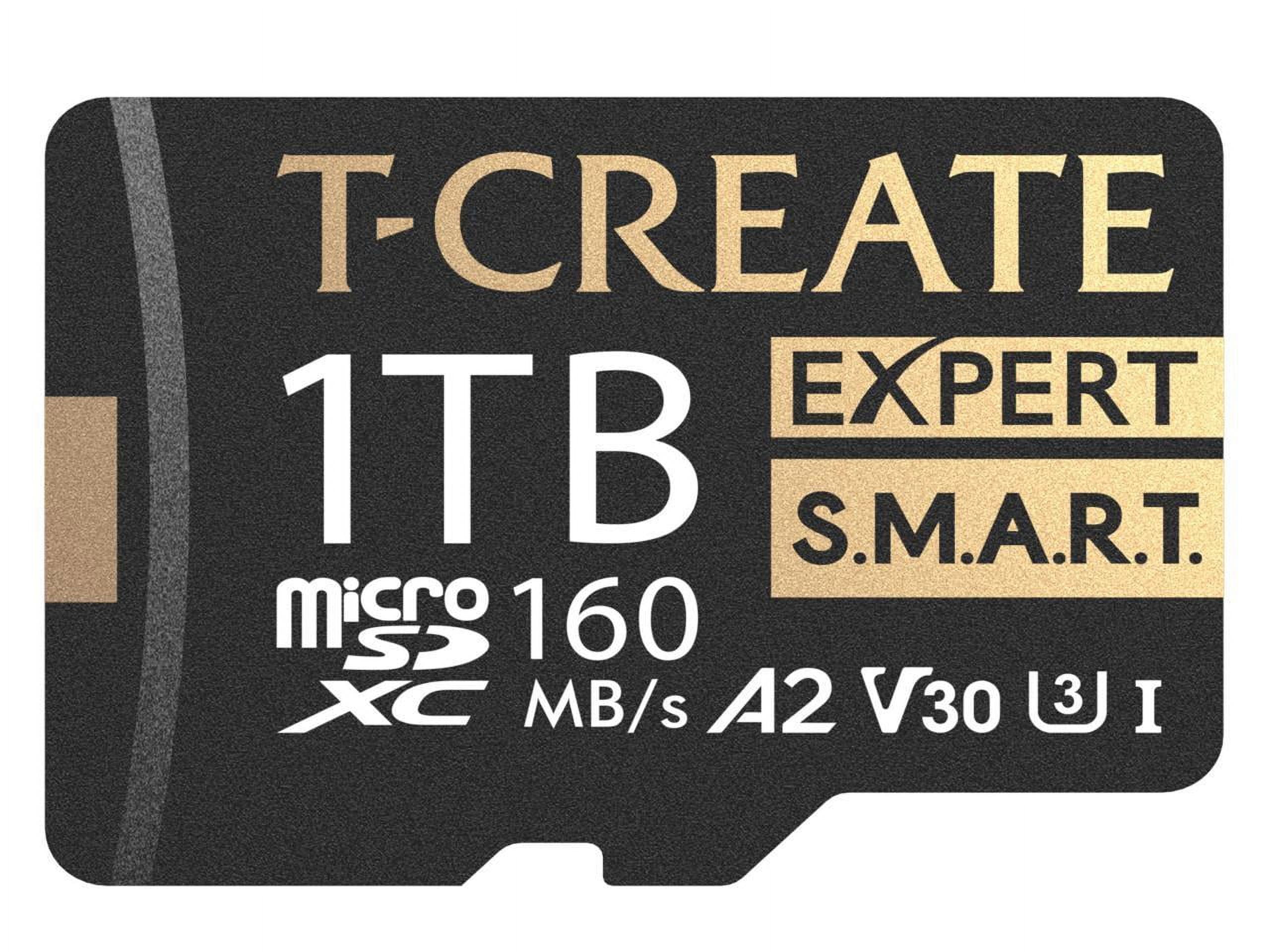 TEAMGROUP 1TB T-Create Expert S.M.A.R.T Monitored A2 microSDXC UHSI-I ...