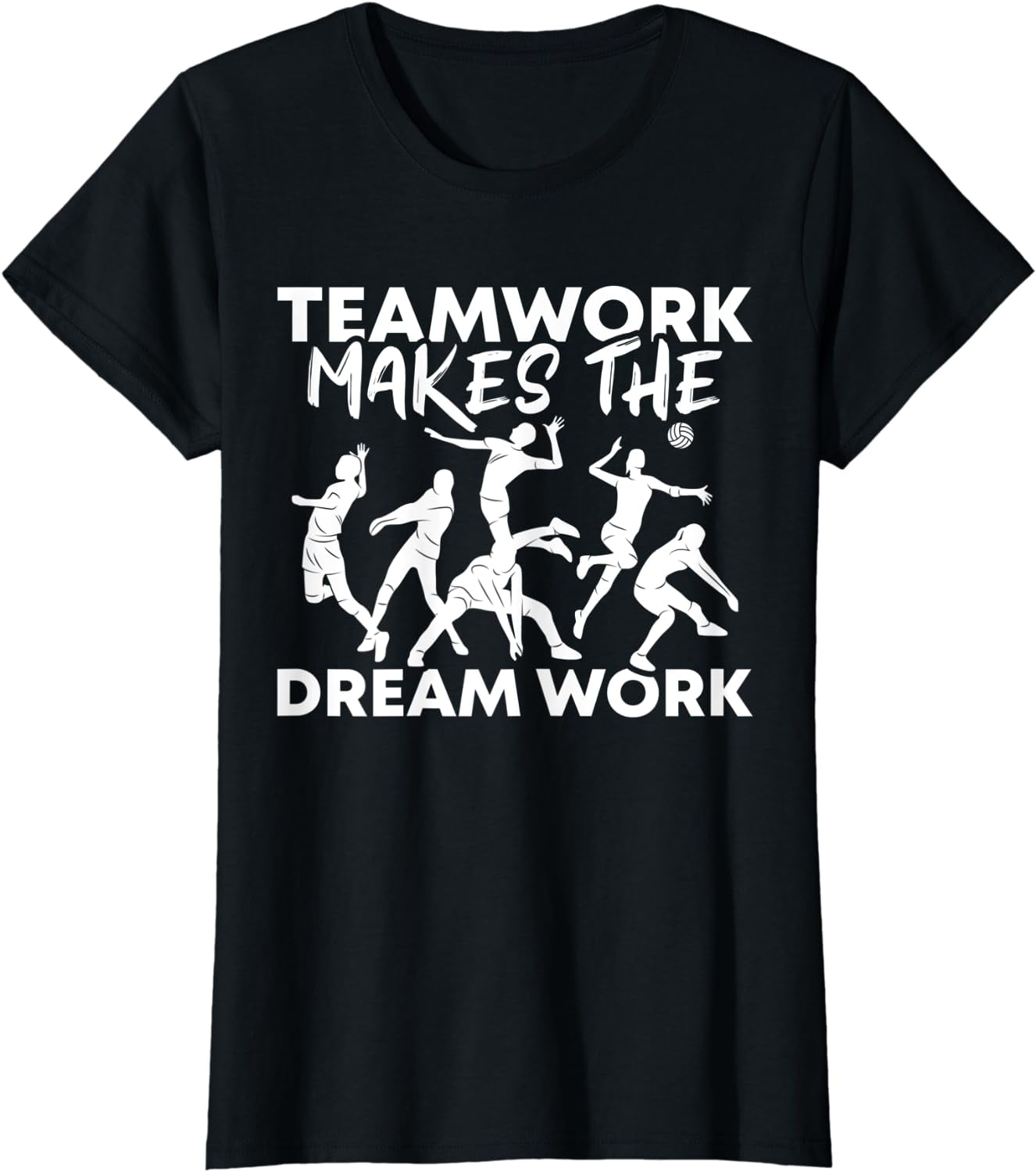 TEAMWORK MAKES THE DREAM WORK, crew-neck short-sleeved T-shirt for men ...