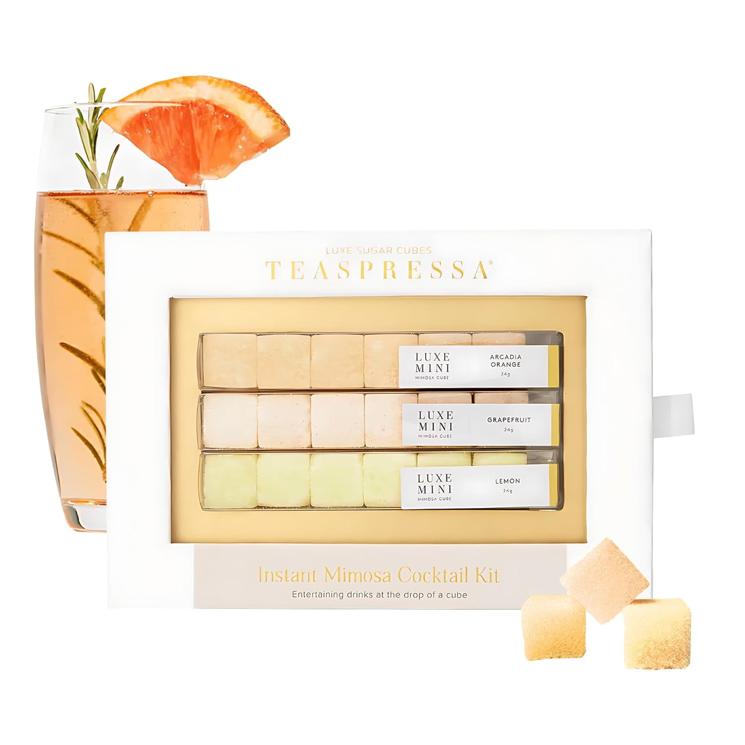 TEASPRESSA LUXE Mixology Cubes Instant Mimosa Cocktail Kit | 100% ...