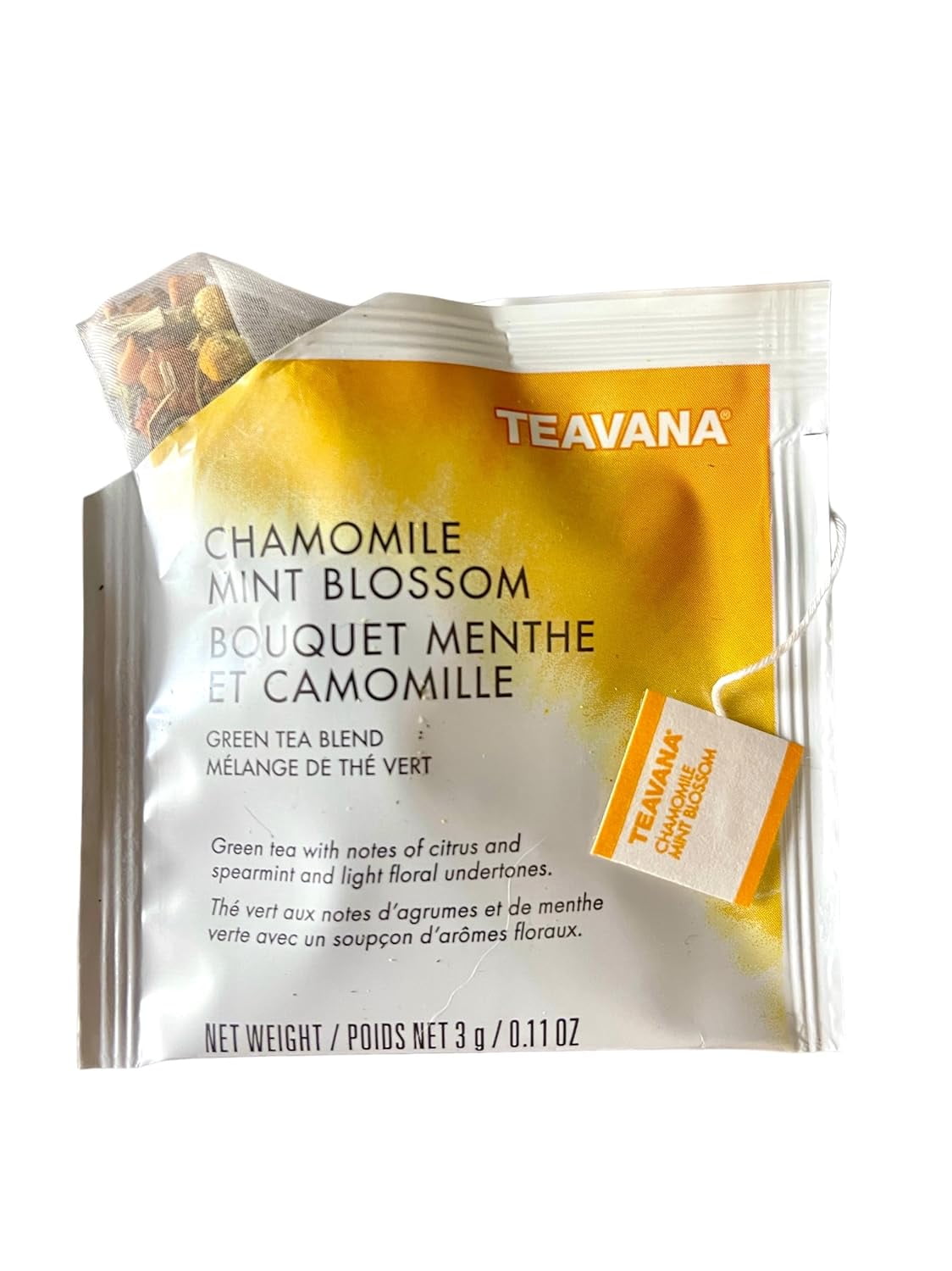 Teavana Chamomile Mint Blossom Herbal Tea Sachets, 24 Count, Caffeine-Free - Walmart.com