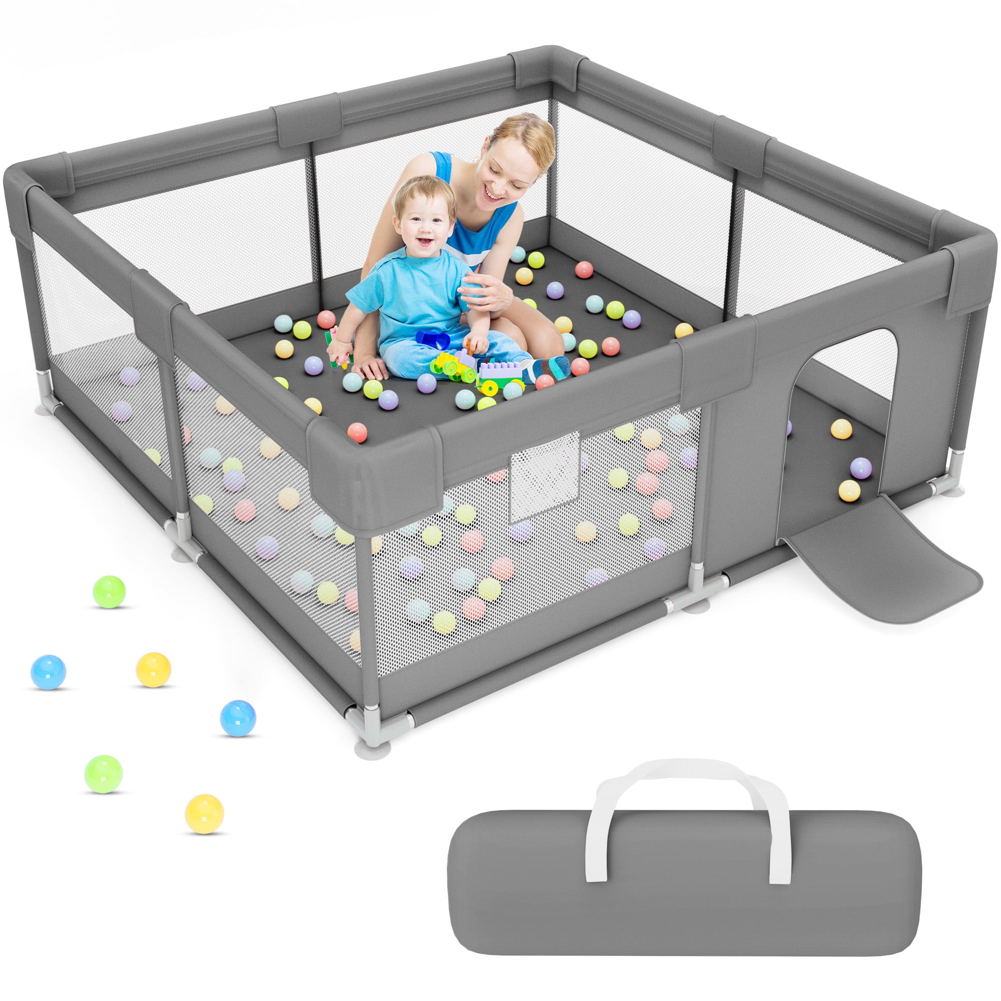 babyeap Baby Playpen,50x50 Inch Baby Playards for Babies and Toddlers ...
