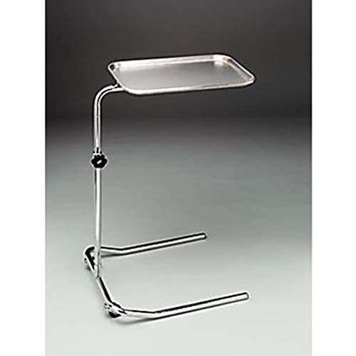 TEC 4352 Tech-Med Stainless Steel Single Post Mayo Stand, U-Shaped Base ...