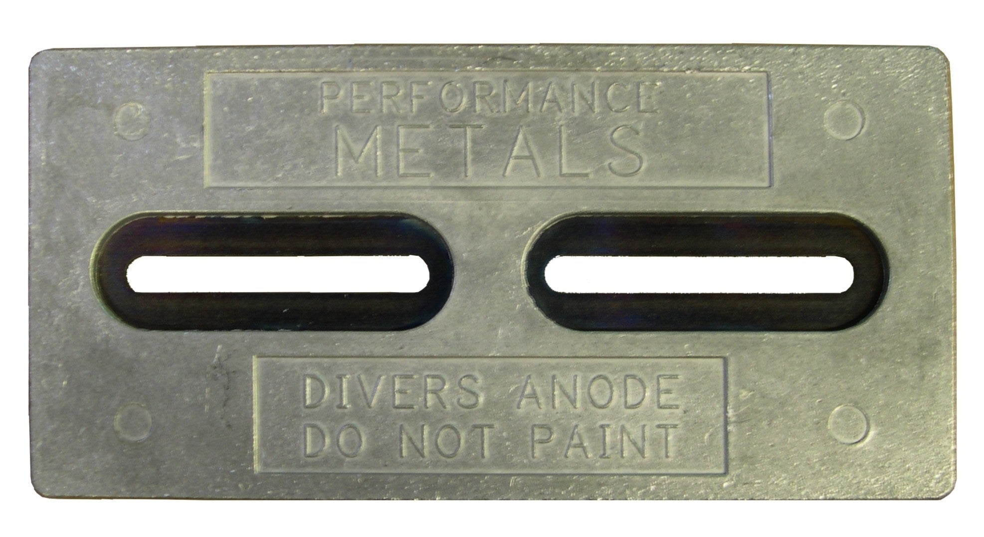 TEC-DIVERS DP1 HULL PLATE ZINC 12" X 6" X 1/2" MILITARY GRADE ZINC ...