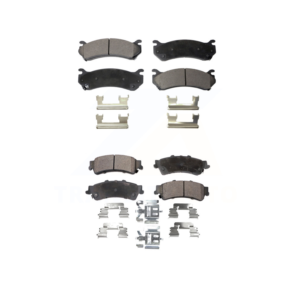 TEC Front Rear Ceramic Brake Pads Kit for Car Chevrolet GMC Silverado ...