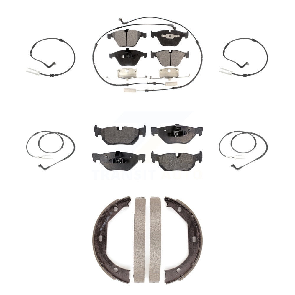 TEC Front Rear Ceramic Disc Brake Pads and Wear Sensors Kit (7Pc) for ...