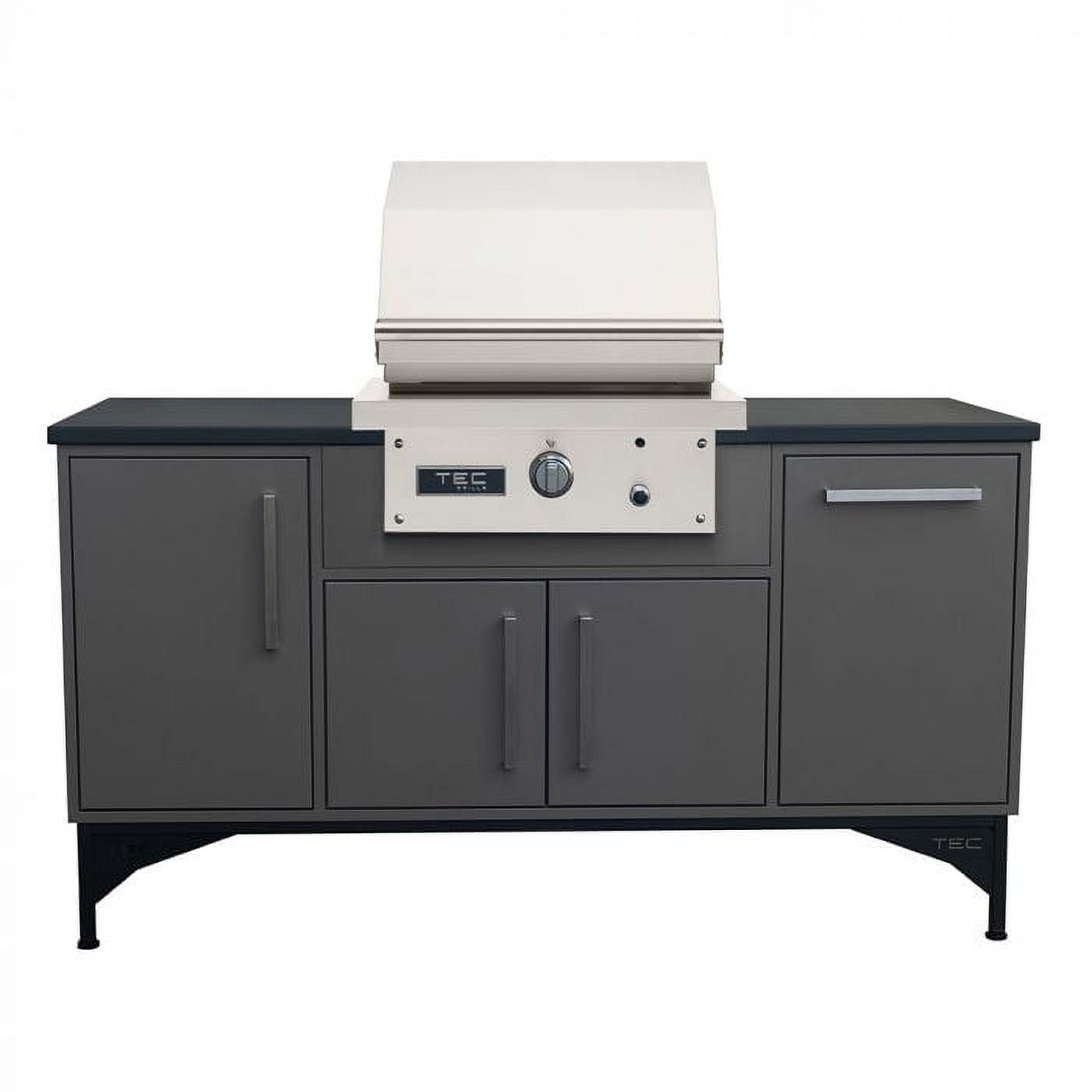 TEC Patio Gas Grill on Midcentury Modern Island, 66", Propane - Walmart.com