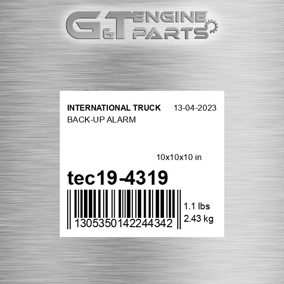 TEC19-4319 BACK-UP ALARM fits INTERNATIONAL TRUCK (New OEM) - Walmart.com